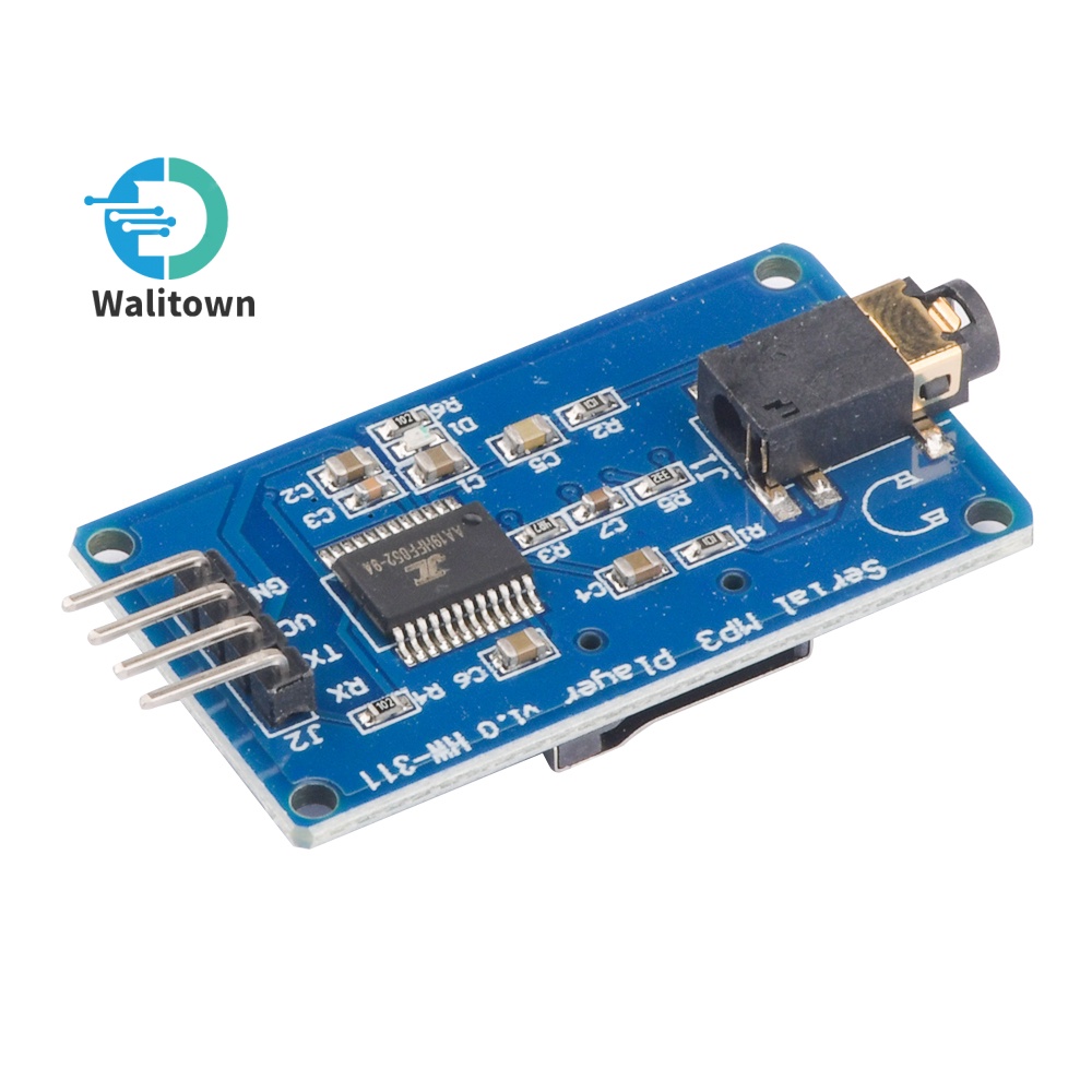 Módulo De Controle Do Leitor De MP3 De Porta serial YX5300 Para Arduino ...