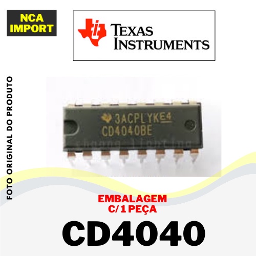 Circuito Integrado CD4040 | Shopee Brasil
