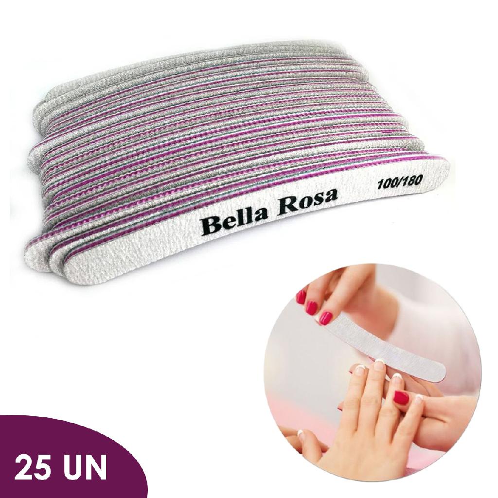 Lixa Lavável Banana 100/180 25 Unidades Unha Gel Fibra | Shopee Brasil