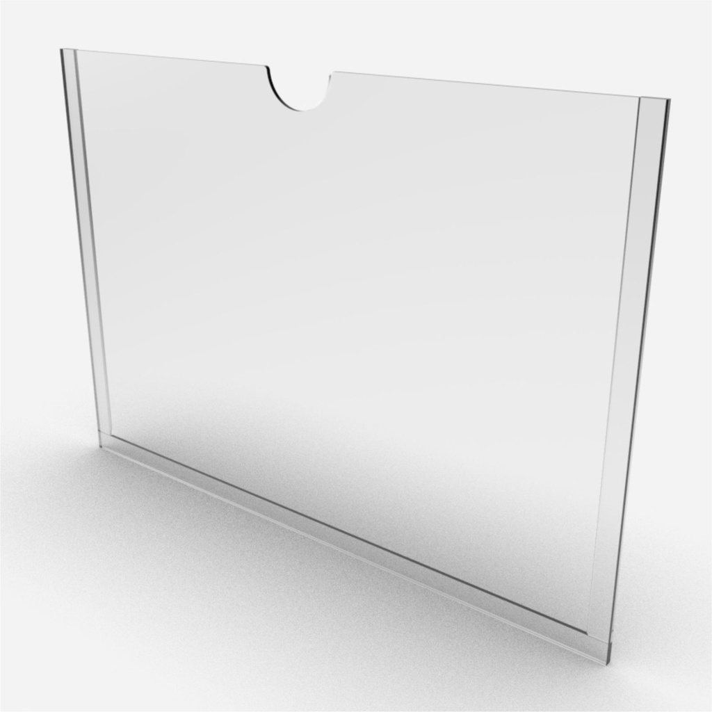 DISPLAY ACRILICO DE PAREDE COM TIRAS A4 HORIZONTAL | Shopee Brasil