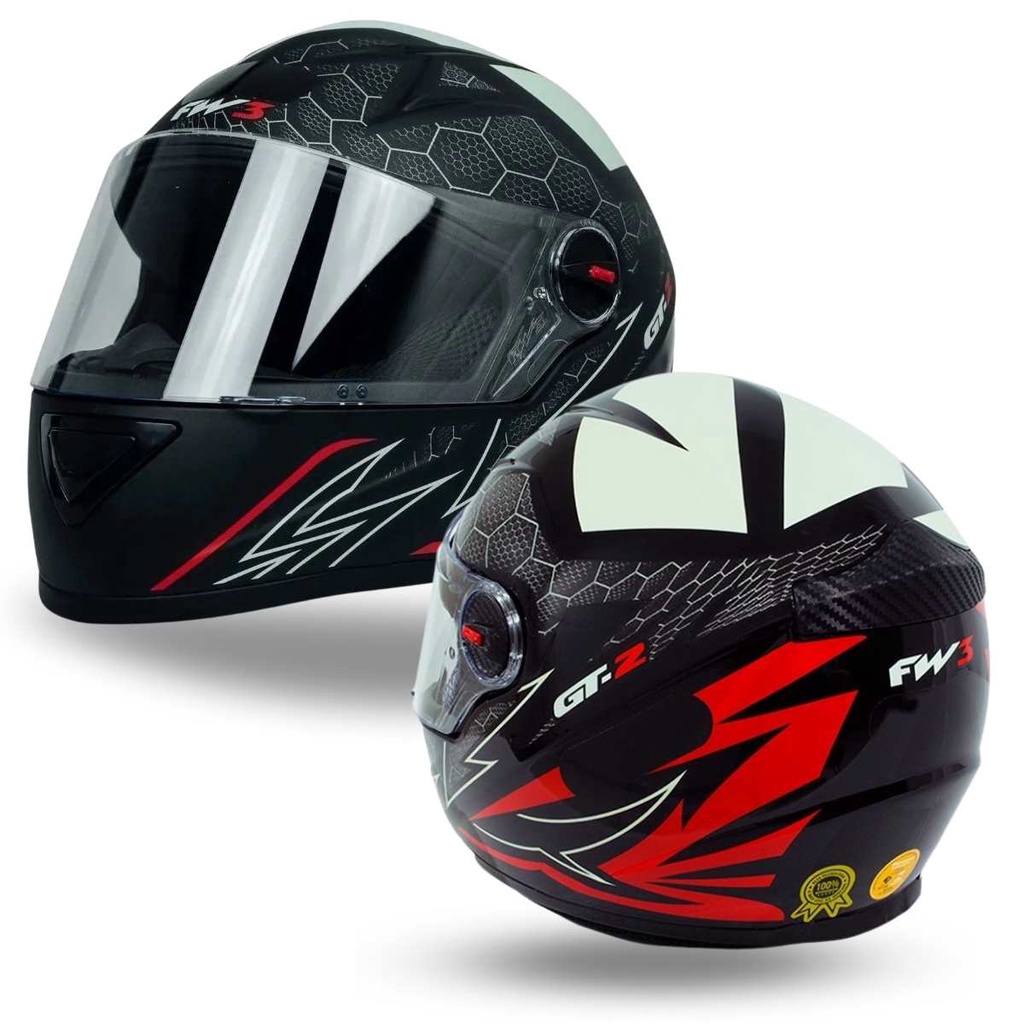 Capacete Esportivo FW3 Fechado Narigueira Caso ABS Reforçado | Shopee ...