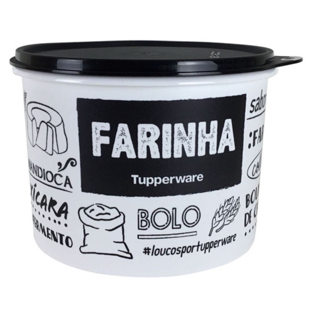 Pote Tupperware Farinha PB 2,4 Litros Original Novo Ótima Conservação ...