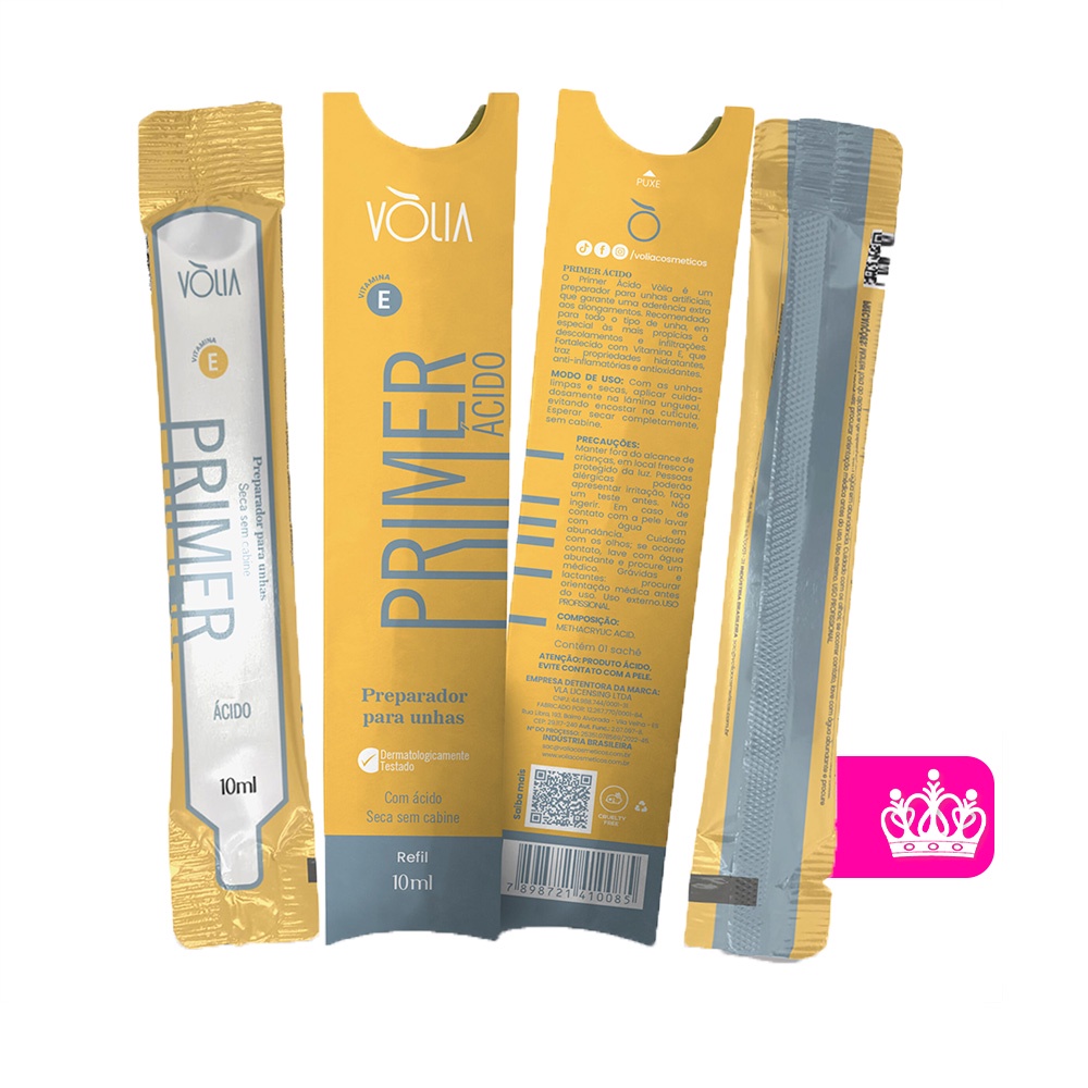 Refil em Sache Primer Acido 10ml - Volia Cosmeticos | Shopee Brasil