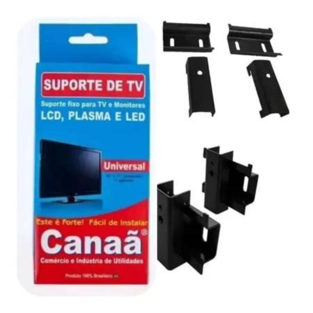 Suporte Universal Para TV LED LCD Plasma 10" a 71" Canaa | Shopee Brasil