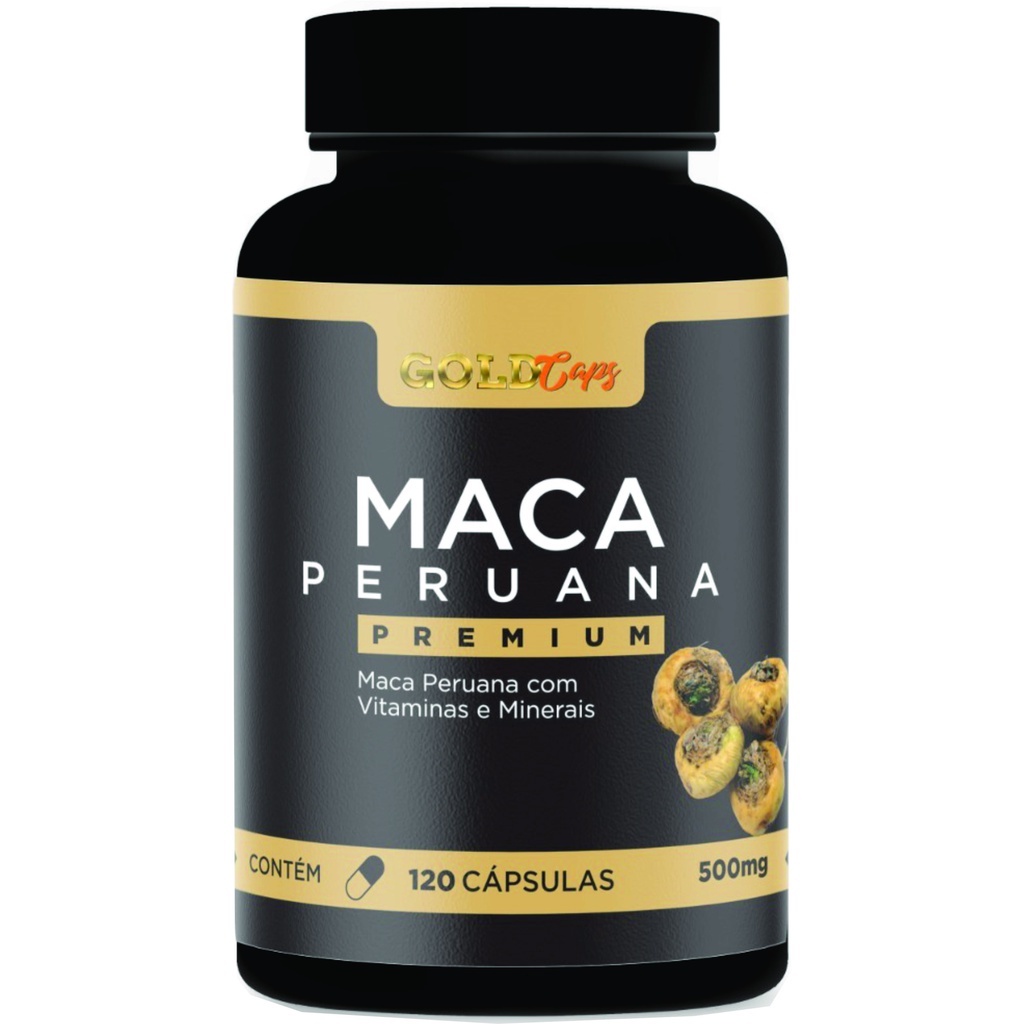 Maca Peruana Premium 120 Capsulas 500 mg | Shopee Brasil