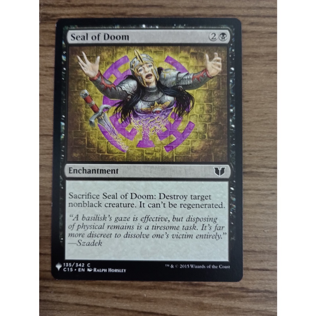 CARD MAGIC SEAL OF DOOM - ORIGINAL | Shopee Brasil