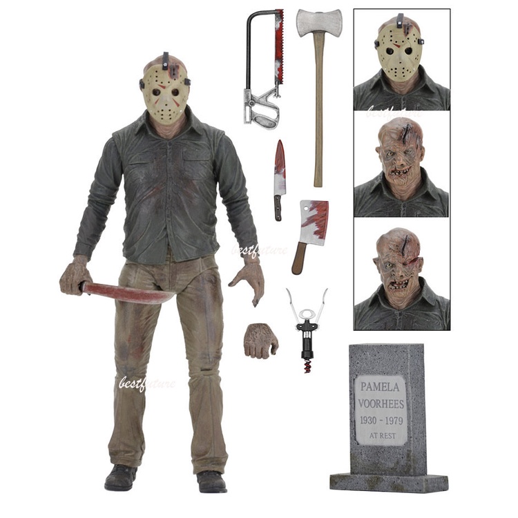 NECA Sexta-Feira À 13a Versão 3D Jason Voorhees Action Figure Model ...