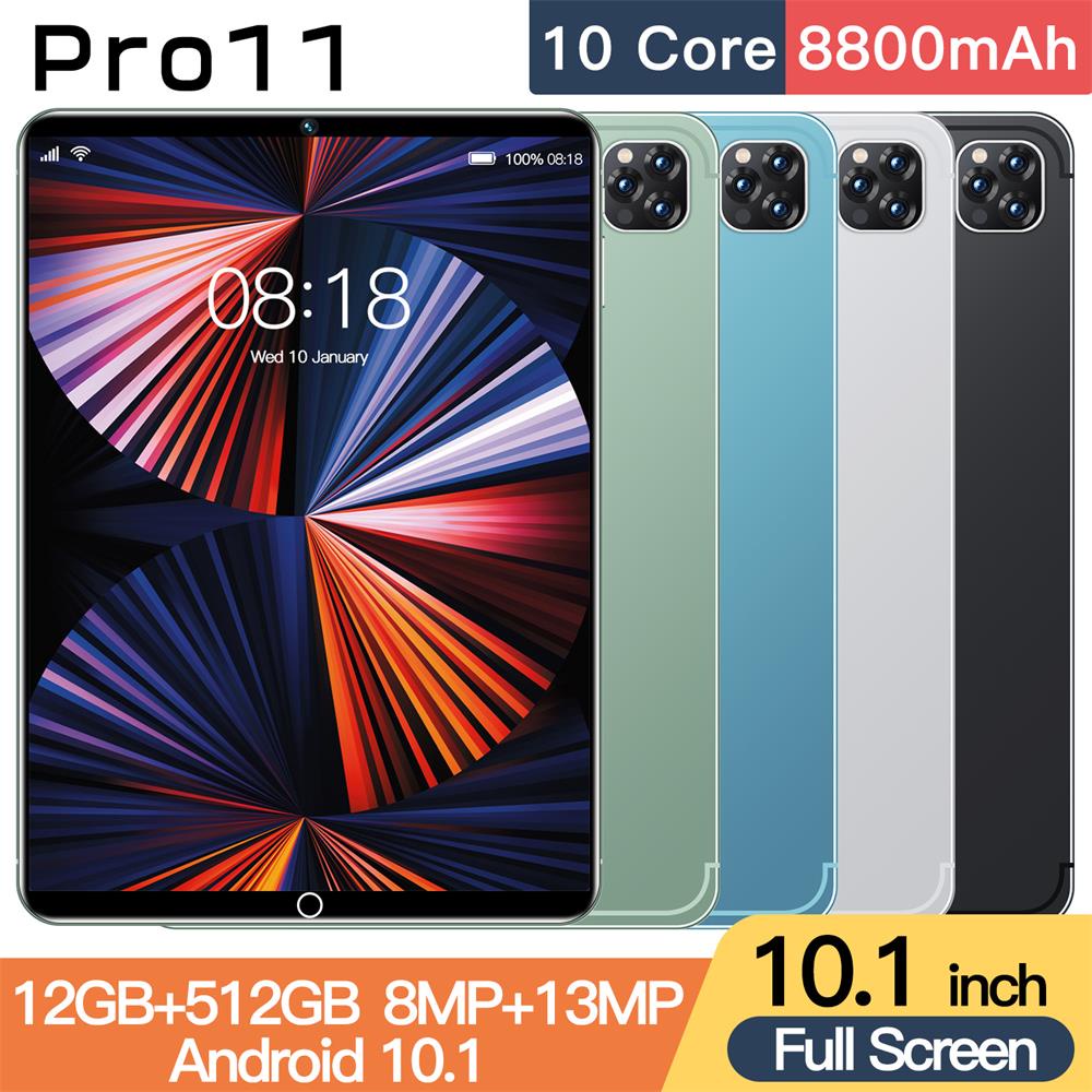 PRO 11 Tablet PC 10.1 Polegadas Tela De Exibição IPS RAM-12G/ROM-512G ...