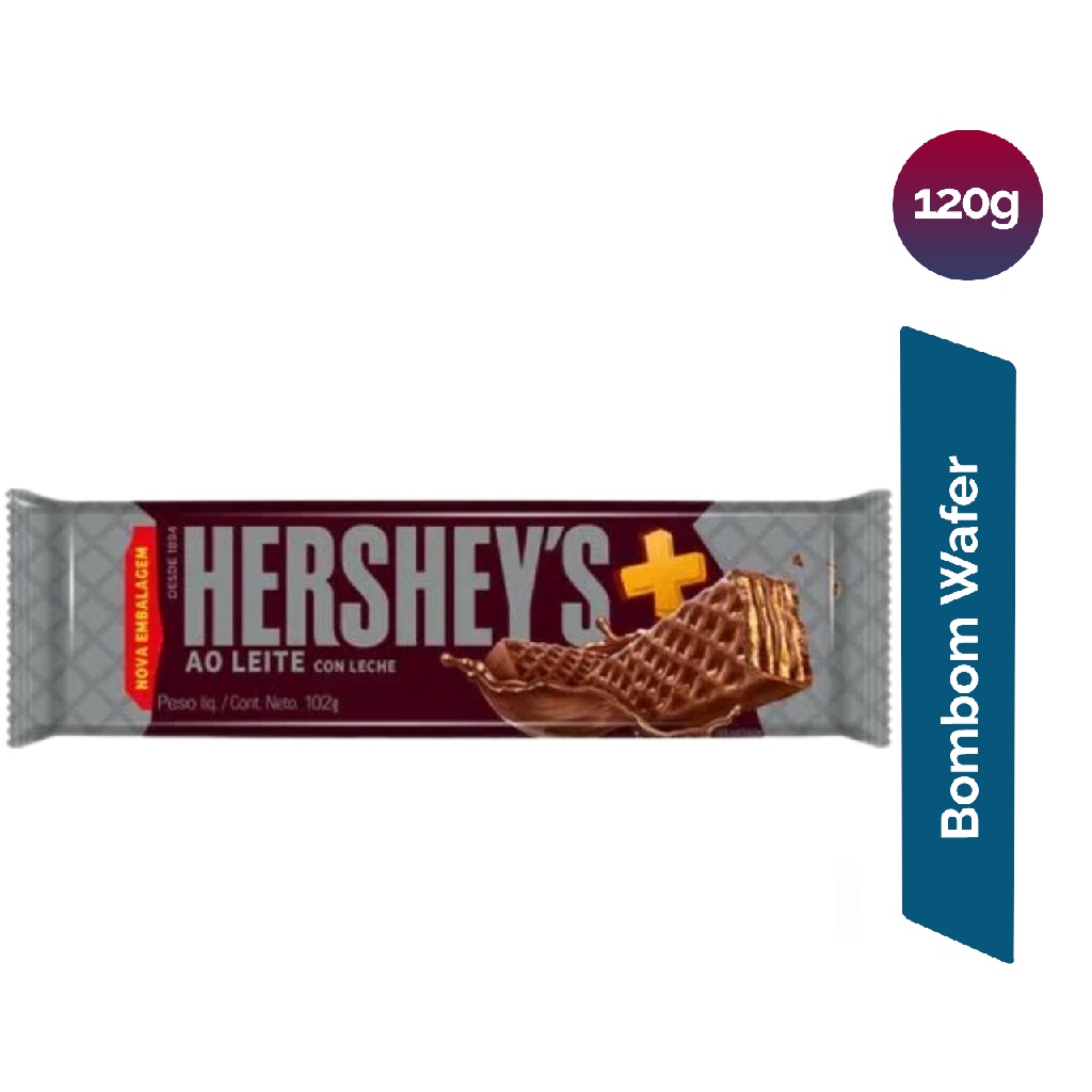Bombom Wafer 102g - Hersheys | Shopee Brasil
