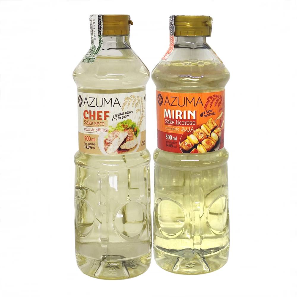 Kit Saque Azuma (Culinario Seco & Licoroso Mirin) 500ml | Shopee Brasil