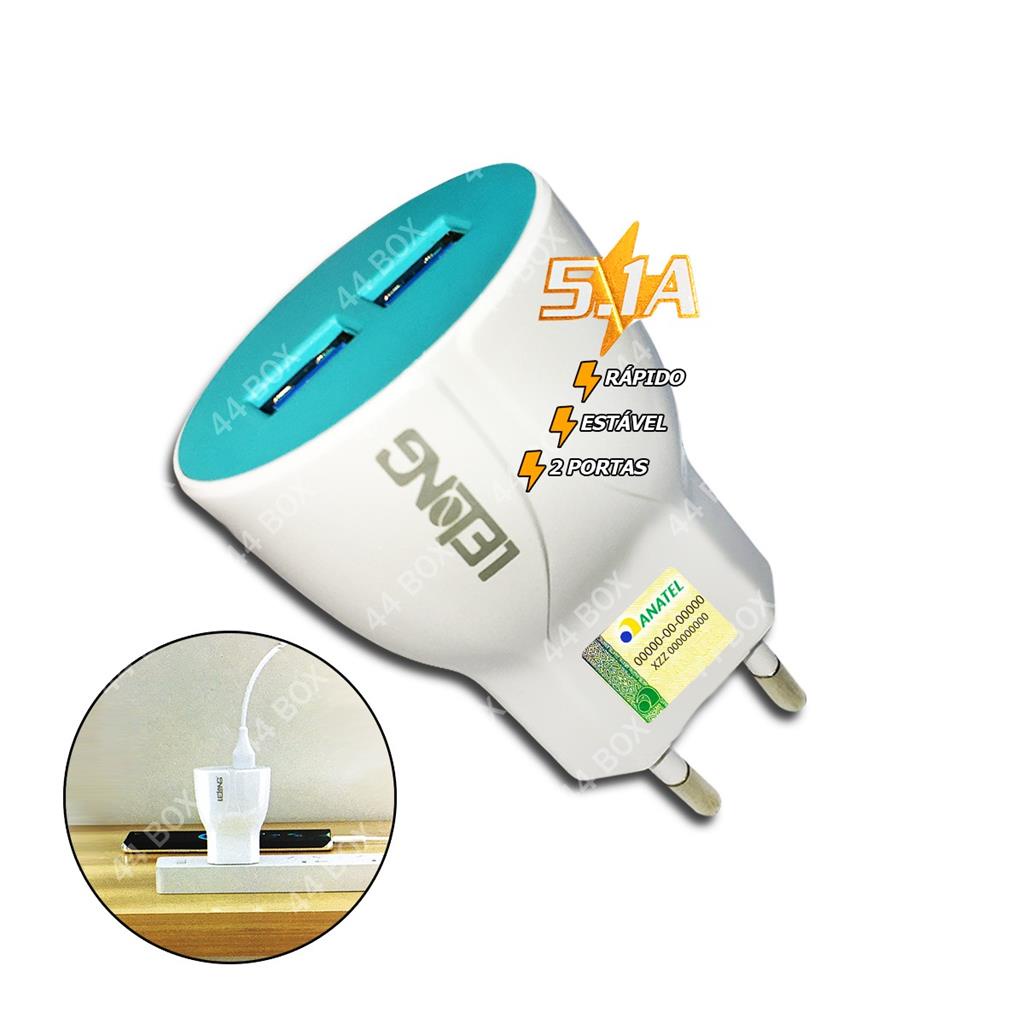 Carregador USB Rapido Celular Anatel Turbo Quick Charge Bivolt | Shopee ...