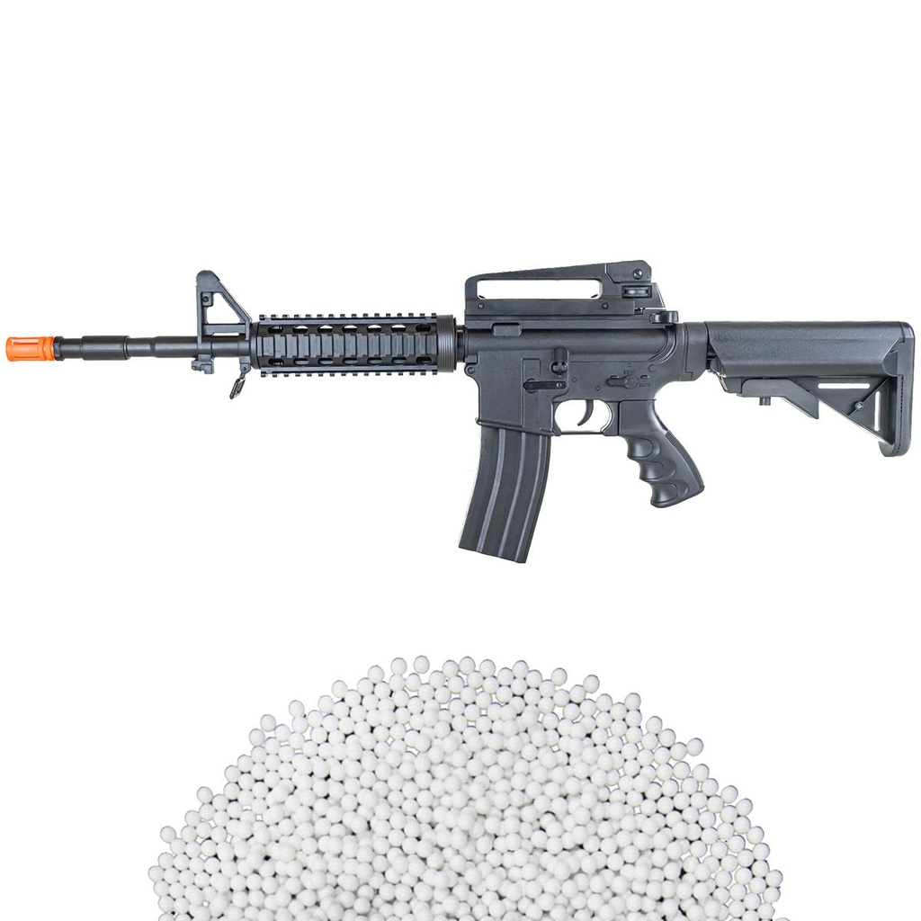 Rifle de Airsoft Spring Mola VG M4RIS 6mm – Vigor + Esferas 0,12g ...