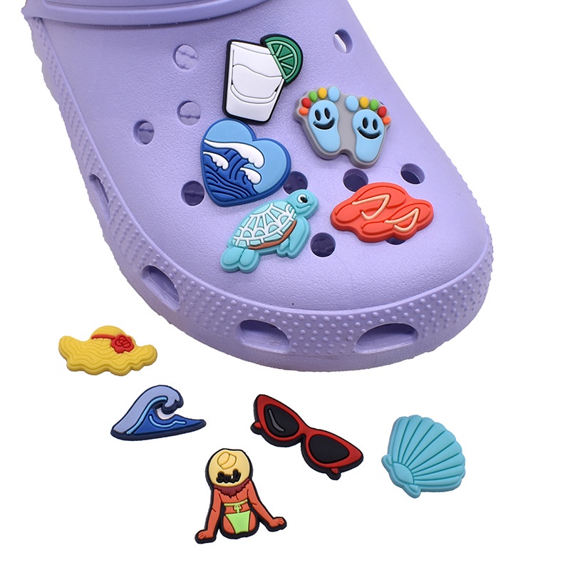 Cerveja De Tartaruga Cartoon Jibbitz Para Croc Starfish Shell Jibbits ...