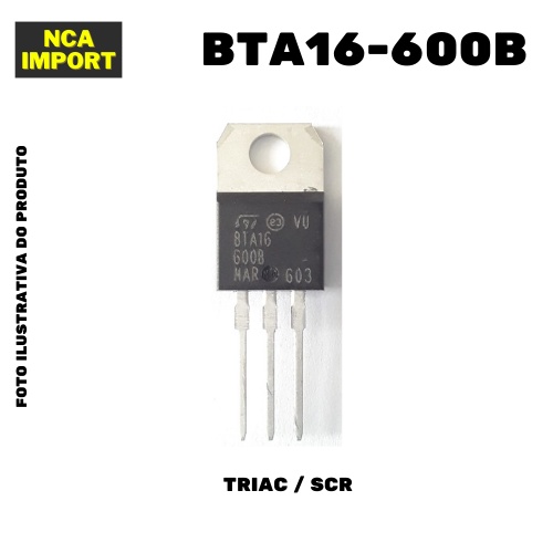 Triac Bta16-600 | Shopee Brasil