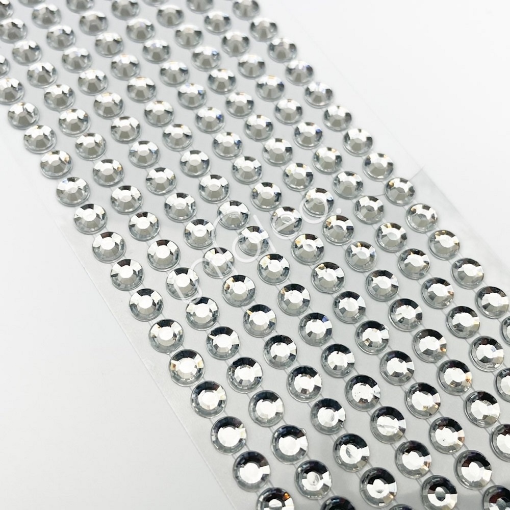 Cartela Adesiva Strass 6mm Transparente - 320 unidades | Shopee Brasil