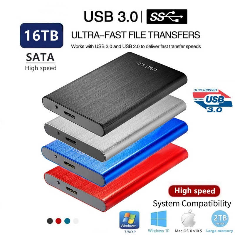 Armazenamento Externo Em Massa SSD USB 500GB , 2TB , 64TB , 128TB De Alta Velocidade , interface ...