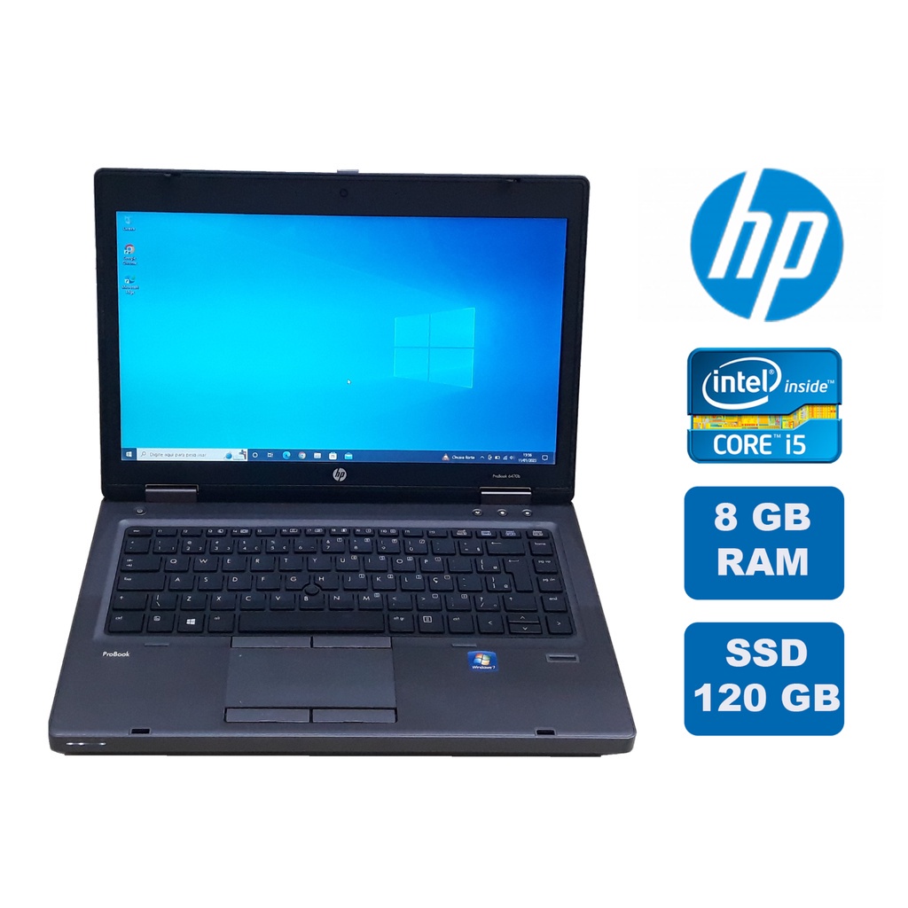 Notebook Hp 6470b Intel Core I5 8gb Ram Ssd 120gb | Shopee Brasil