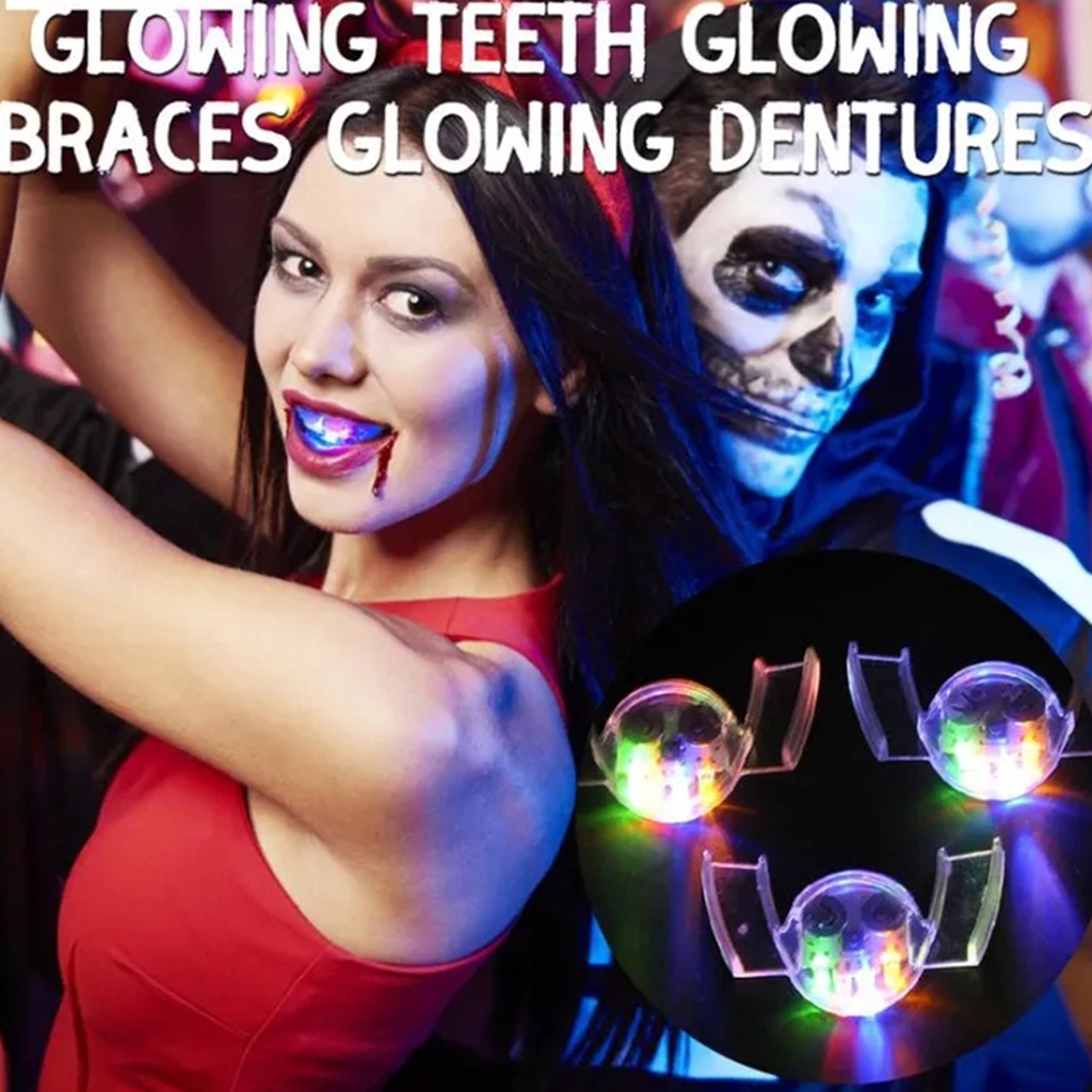 LED Mouth Braces Novelty Safety Kids Cosplay/Halloween Truque De ...