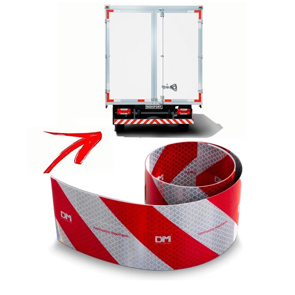 Faixa Refletiva parachoque para Caminhão Carreta DM Original | Shopee Brasil
