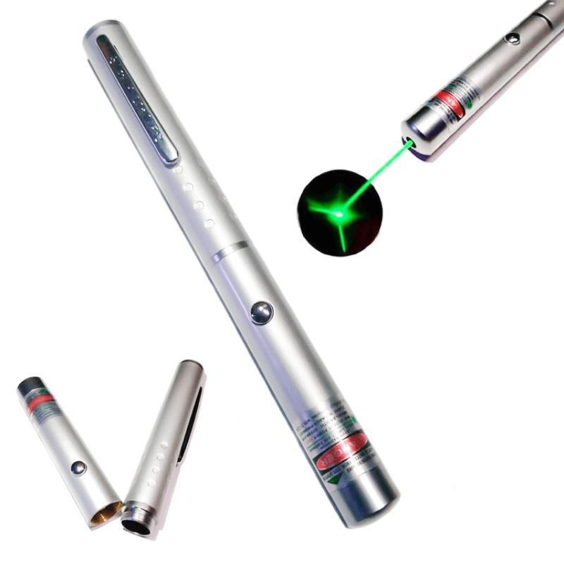 Caneta Laser Pointer Prata | Shopee Brasil
