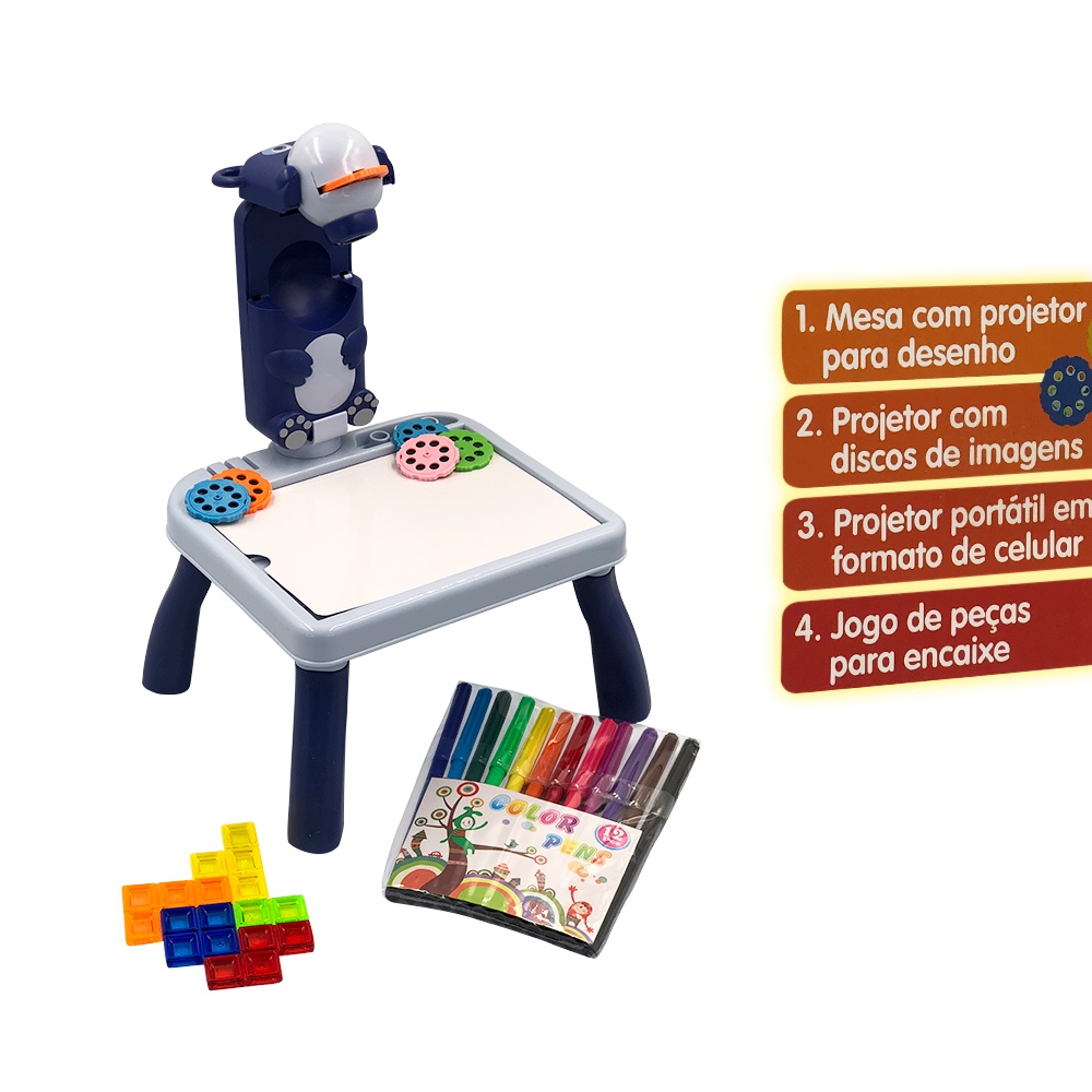 Mesa Projetora Infantil Desenho Interativo Educativo | Shopee Brasil