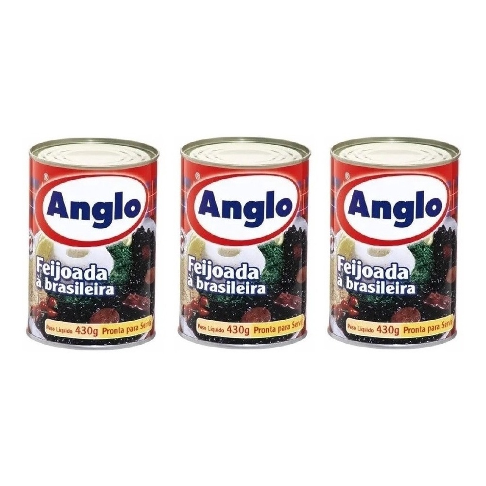 Kit 3 Lata Feijoada A Brasileira Pronta Para Servir Anglo | Shopee Brasil