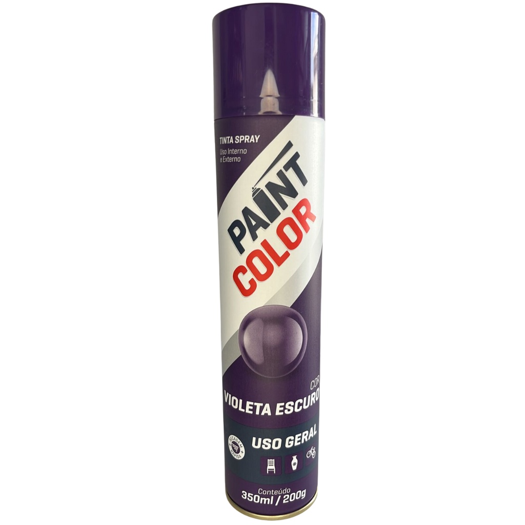 Tinta Spray Uso Geral Secagem Rápida 400ml Violeta Escuro | Shopee Brasil