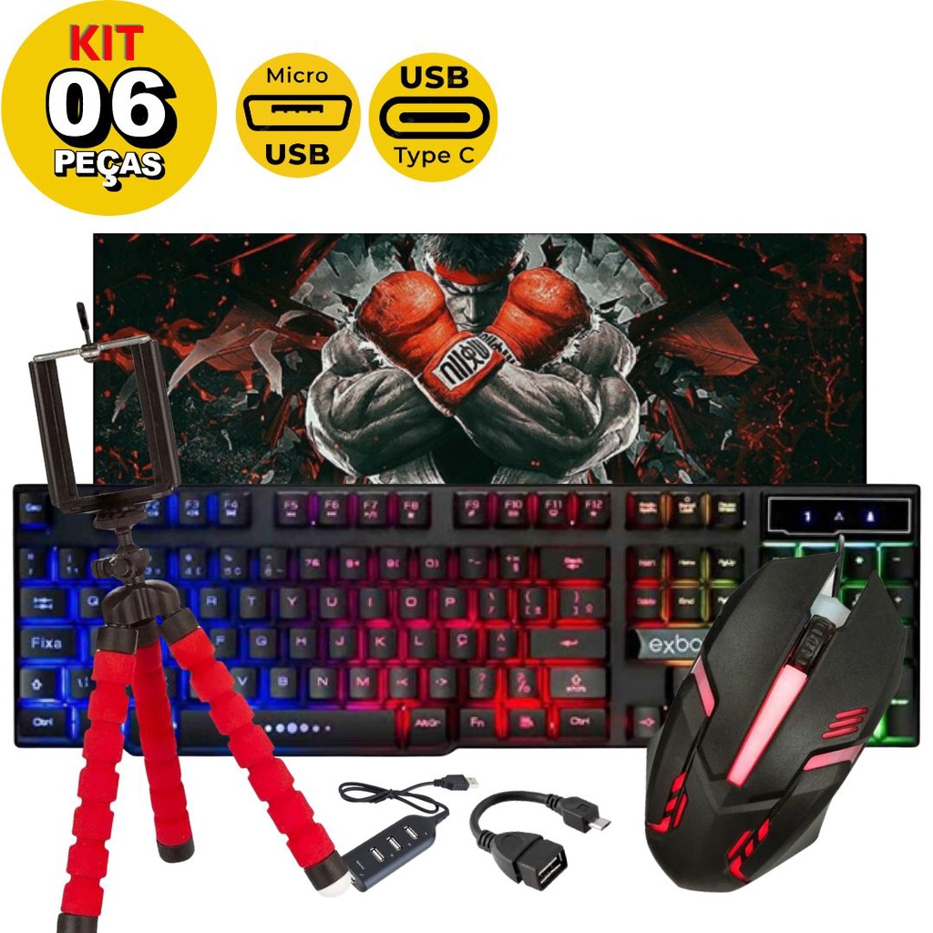 Kit Mobilador Gamer Completo Top Teclado Mouse | Shopee Brasil