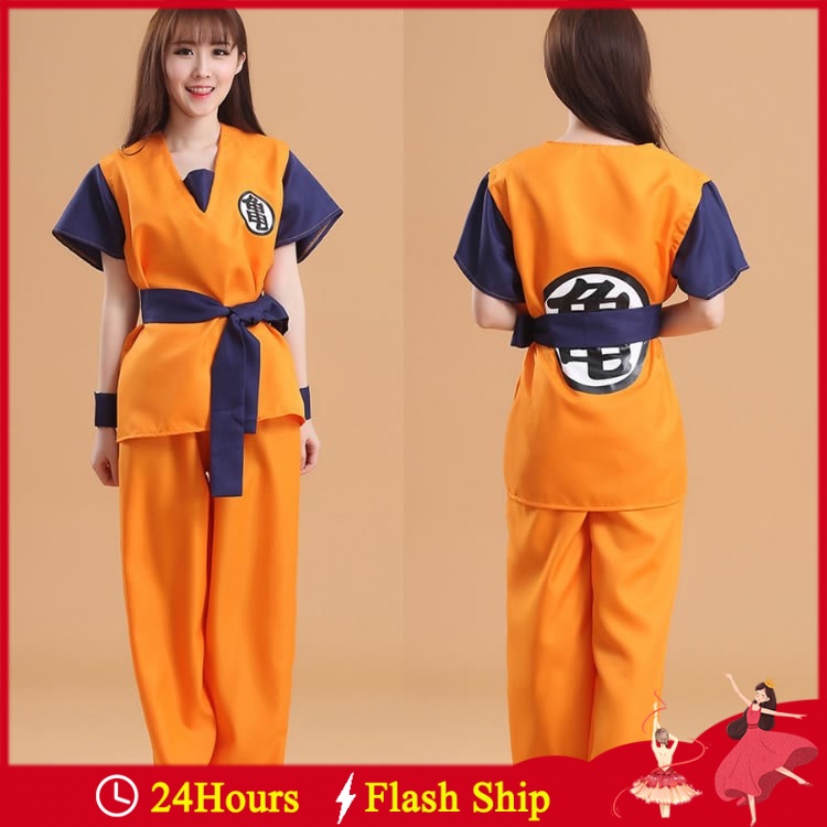 Anime Dragon Ball Traje De Bola Para Mulheres Adultas Filho Goku ...