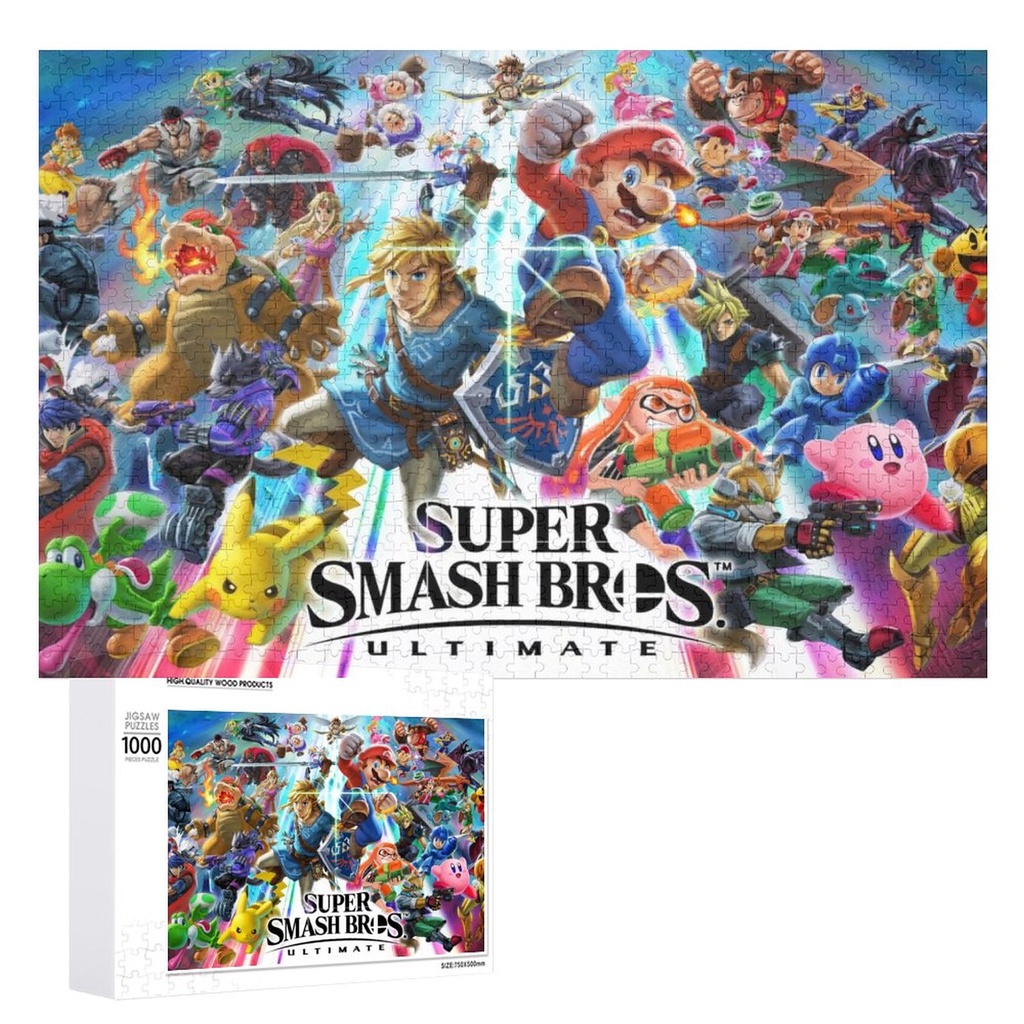 Super Smash Bros Ultimate Pôster Grande5 500 Peças Quebra-Cabeças De ...