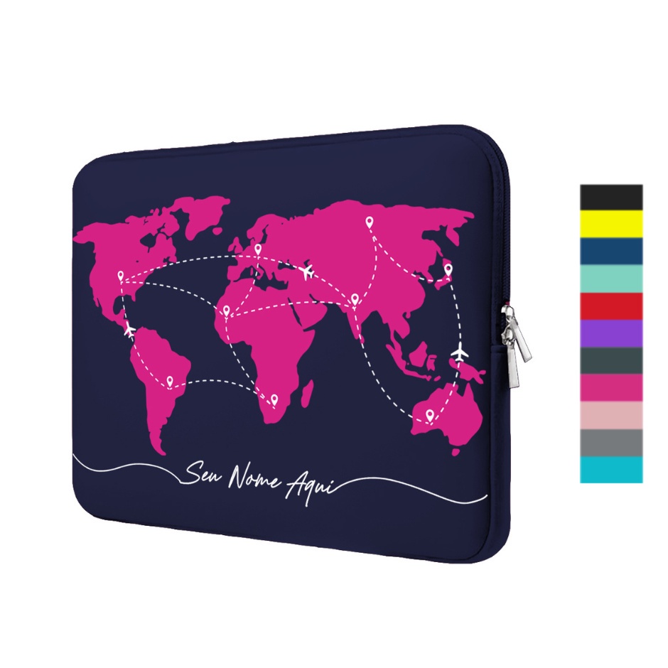 Case Capa Maleta Pasta Personalizada Para Notebook e Macbook 11 12 13 ...