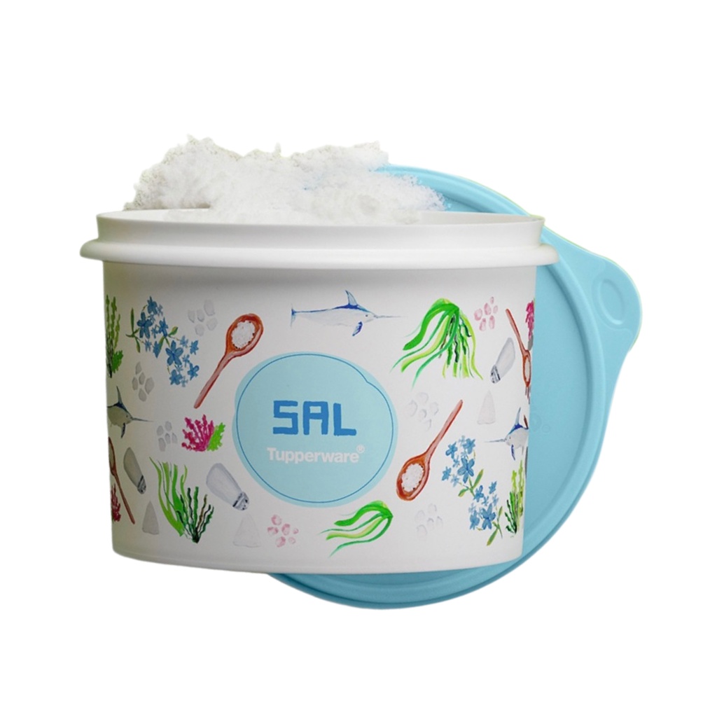 Pote Tupperware Sal Floral 1,1 Litro Original Novo Caixa Ótima ...