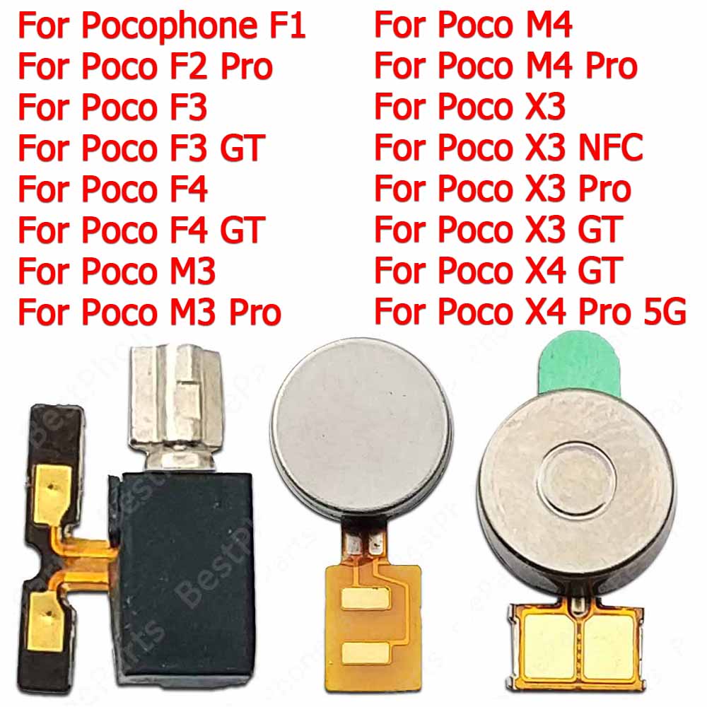 Motor Pocophone F1 Para Xiaomi Poco F2 F3 F4 GT M3 M4 Pro 5G X3 NFC X4 ...