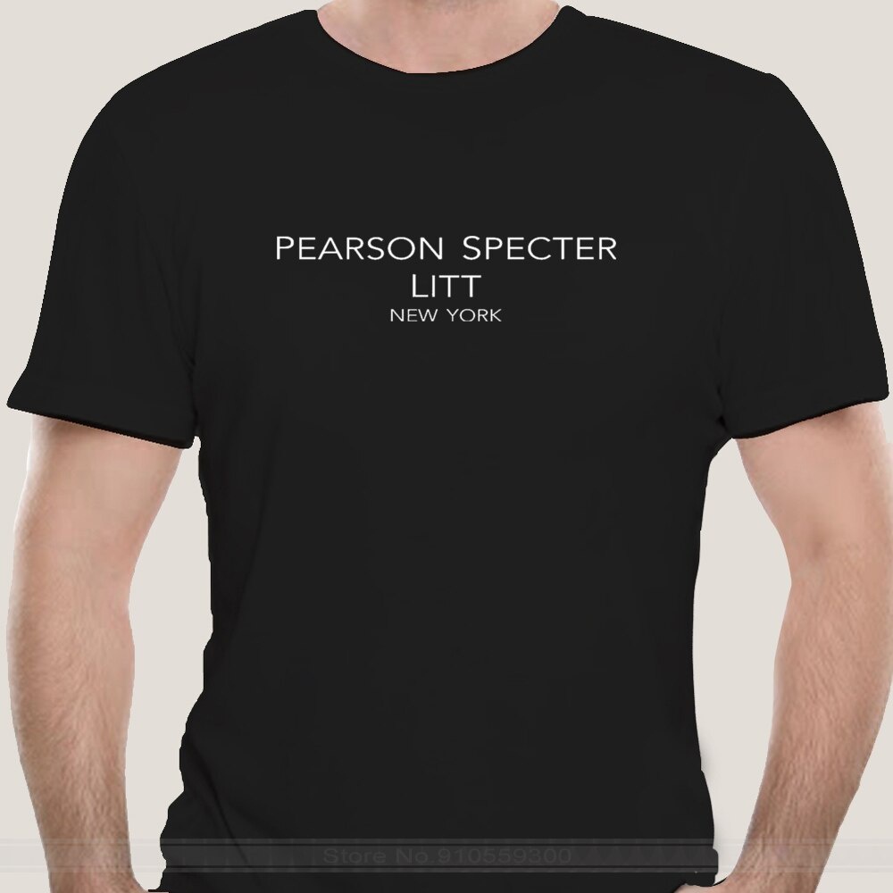 Terno pearson specter litt Logotipo Camiseta harvey mike Lei Nova york ...