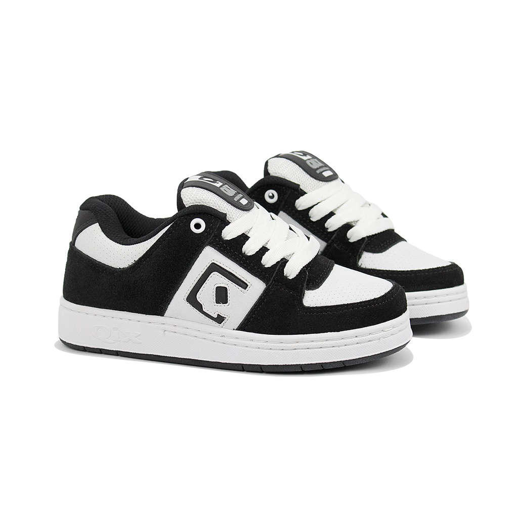 Tênis Qix Skate 90s Preto Branco | Shopee Brasil
