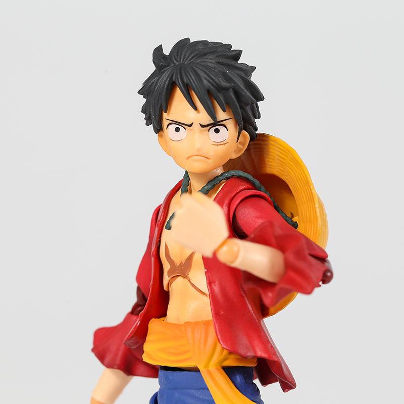 Articulado One piece Luffy Ace Zoro action figure boneco figma | Shopee ...