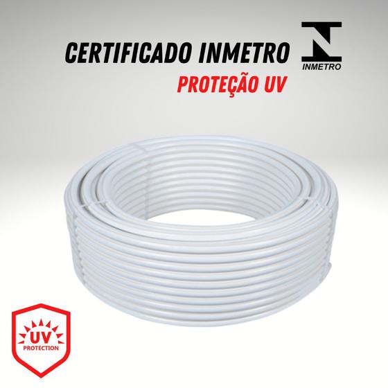 Tubo Multicamada Pex Uv Astra Branco 16mm 2 Metros - Escorrega o Preço