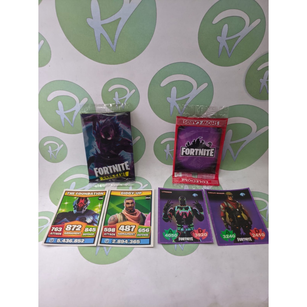 MINI KIT CARDS - FORTNITE - Cards Figurinhas brincadeira de Bater Bafo ...