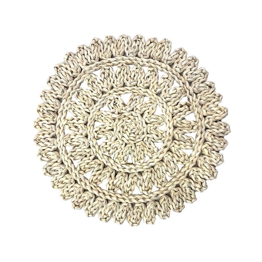 Sousplat Boho Flower Jogo Americano Redondo Individual Supla de Mesa ...