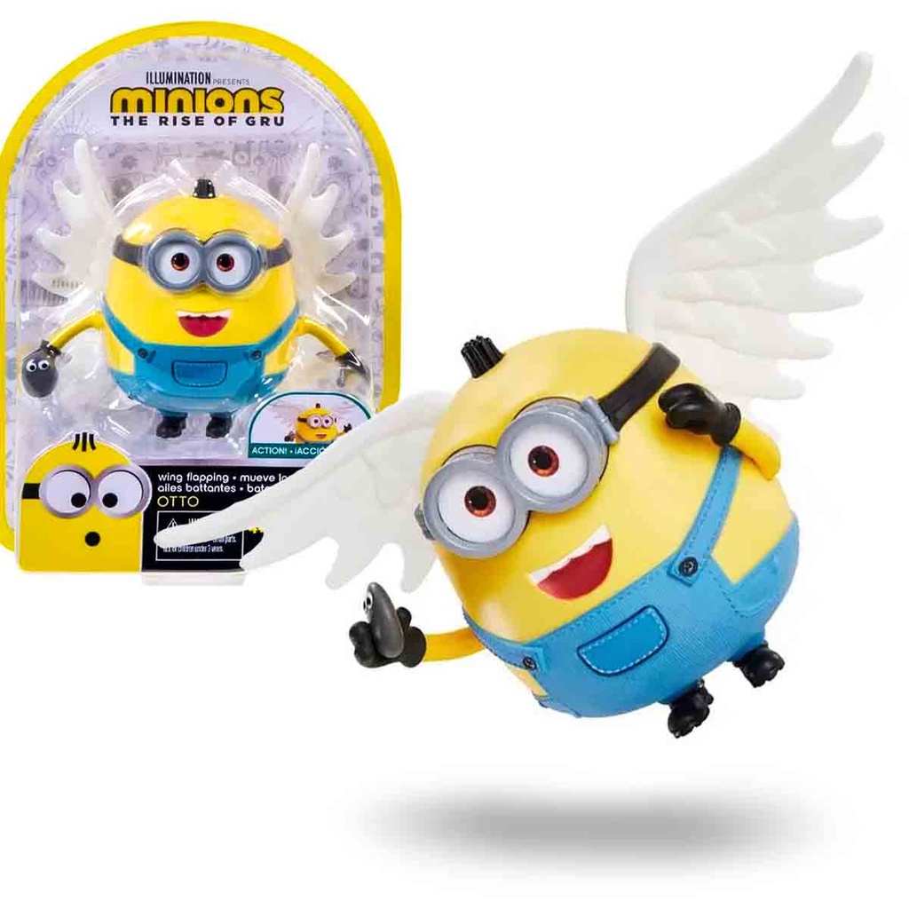 Boneco Minions Otto - Move as Asas - The Rise Of Gru - Mattel GMD95 ...