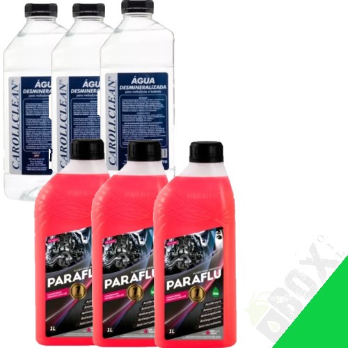 KIT 3 PARAFLU CONCENTRAO ROSA MAIS 3 AGUAS DESMINERALIZADA | Shopee Brasil