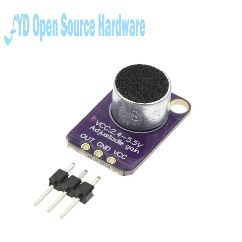 MAX4466 Novo GY-MAX4466 Módulo Amplificador De Microfone Elétrico Ganho ...
