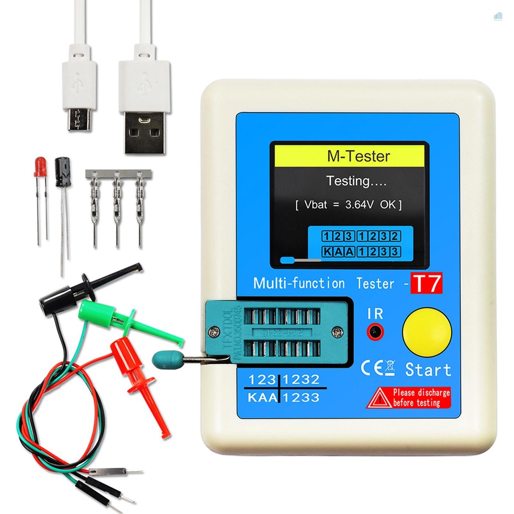 TMB Medidor De Transistor LCR-T7 Resistência De Capacitância Multi ... TMB Medidor De Transistor LCR-T7 Resistência De Capacitância Multi ...