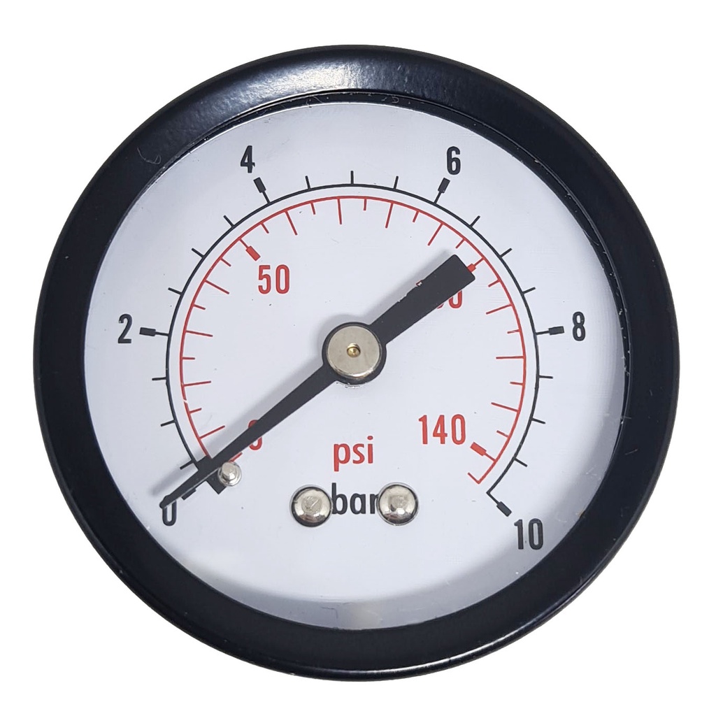 Manômetro Horizontal Compressor 1/8 40mm 0-150 Psi / 0-10 Bar - Corre Que Ta Baratinho
