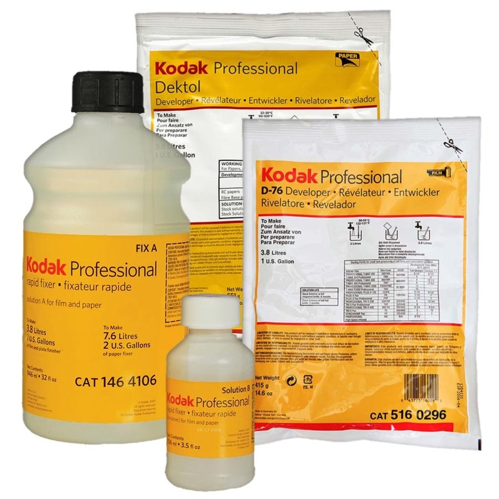 Kit Kodak Dektol + D76 + Rapid Fixer para revelação de filme e papel ...