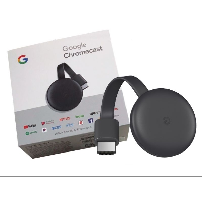 Google Chromecast 3rd Generation Full Hd Carvão | Shopee Brasil