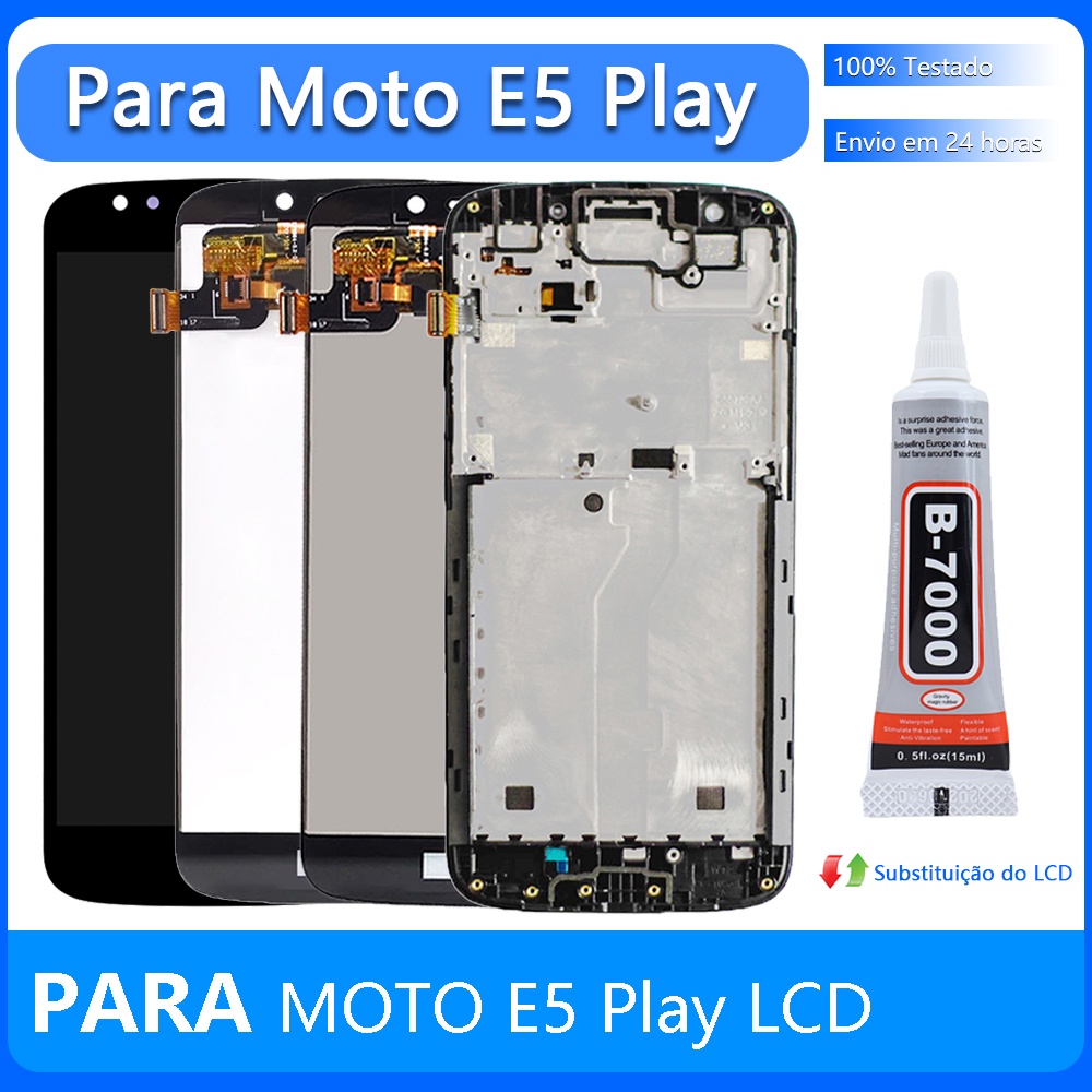 5.2" Original Vivid Para Moto E5 Play Display Touch Screen Tela Frontal ...