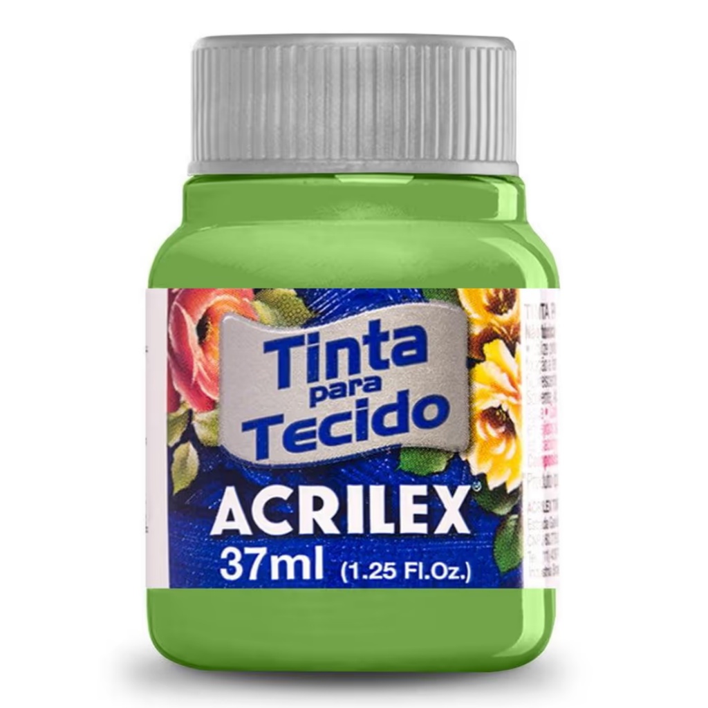 Tinta Tecido Fosca Acrilex 37 ml – Cor 985 - Verde Kiwi | Shopee Brasil