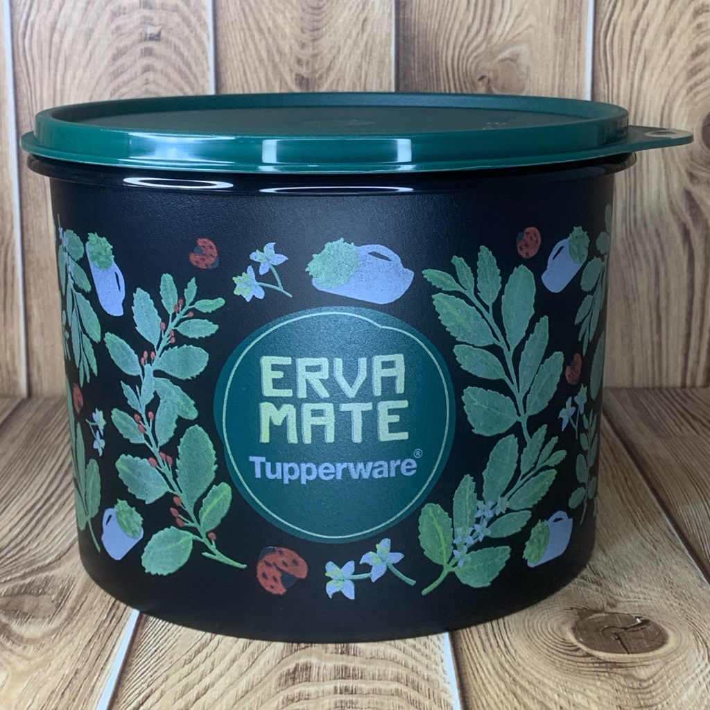 Pote Tupperware Erva Mate Floral 2,4 Litros Caixa Novo Original Ótima ...