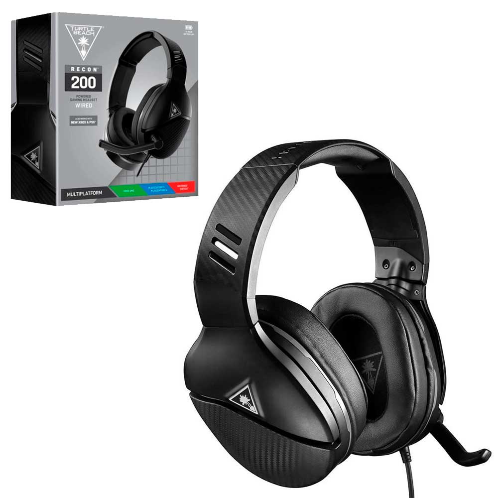 Headset Com Fio Turtle Beach Recon 200 Preto, Plug P2 3.5mm, Drivers ...